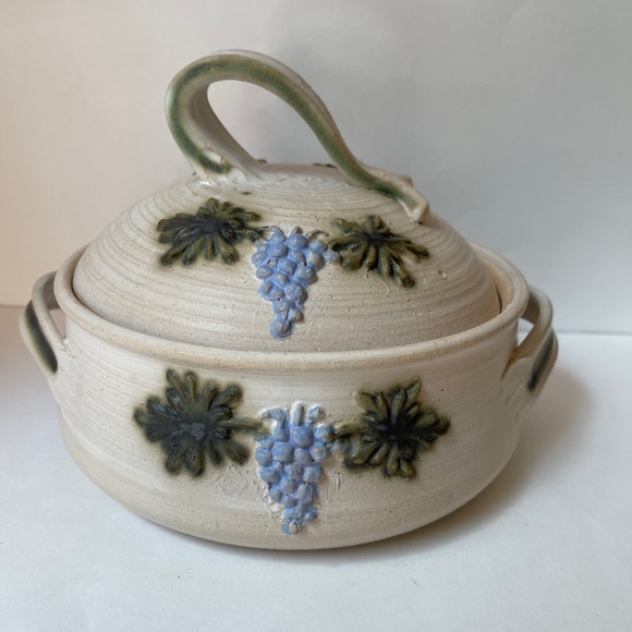 Hand Crafted | Dining | Studio Art Pottery Casserole Dish With Lid Hand ...